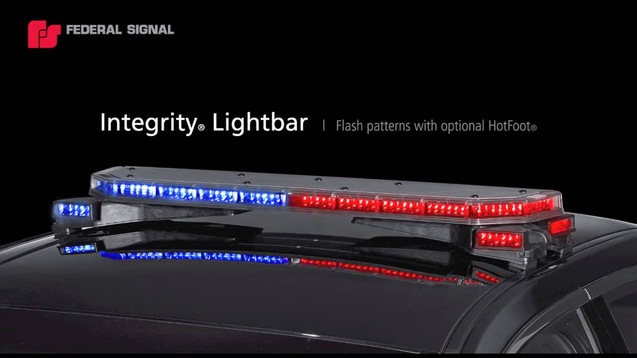 Federal Signal Integrity Lightbar Flash patterns with optional HotFoot on Vimeo