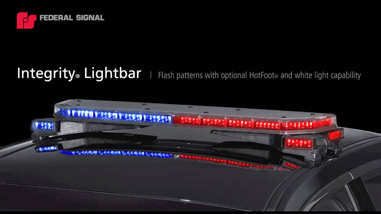 Federal Signal Integrity Lightbar with optional HotFoot and white light ...