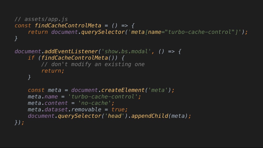 Cleanup Before Snapshotting (e.g. Modals) > Symfony UX: Turbo | SymfonyCasts