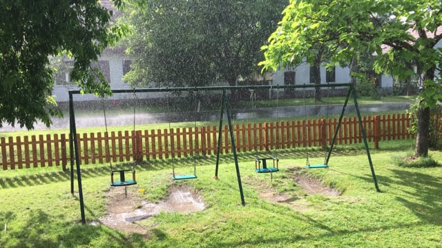 Playground Swings Rain - Free video on Pixabay