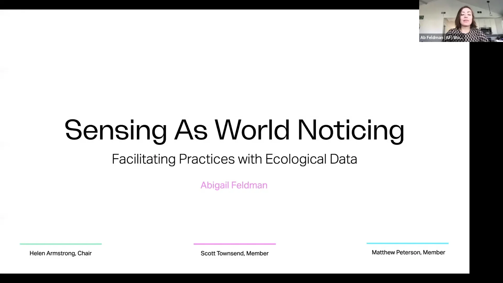 Abigail Feldman - Final Thesis Presentation on Vimeo