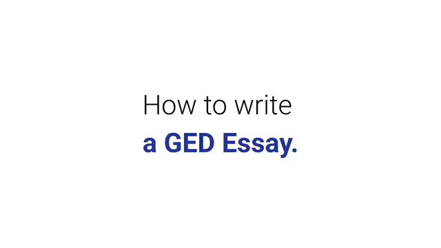 Sample Ged Essay Samples