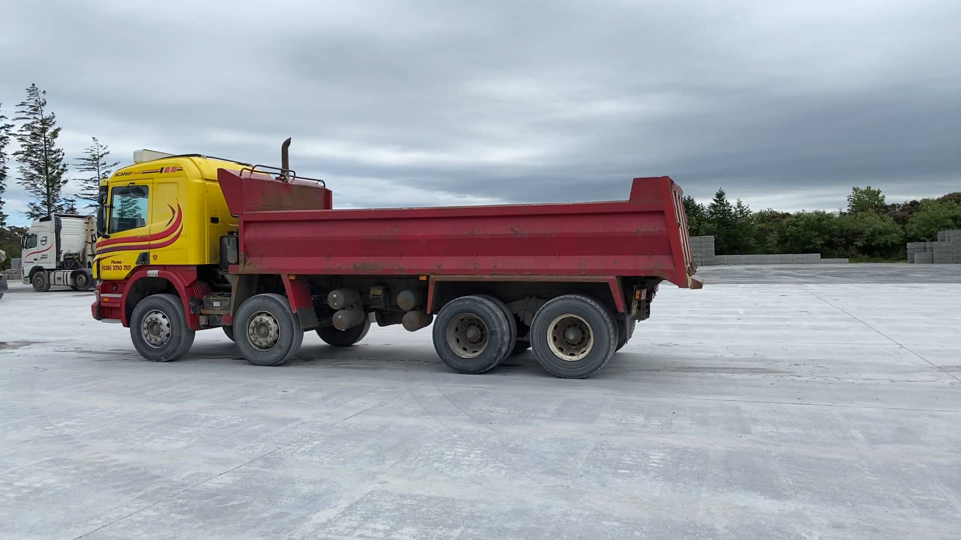 Scania P340 8x4 Tipper Truck, Auto Tailgate - Clady Quarries August 21 ...