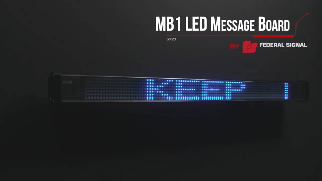 Federal Signal MB1 LED Message Board on Vimeo