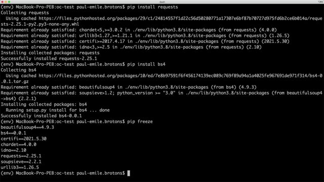 Importez des packages Python - Apprenez les bases du langage Python ...