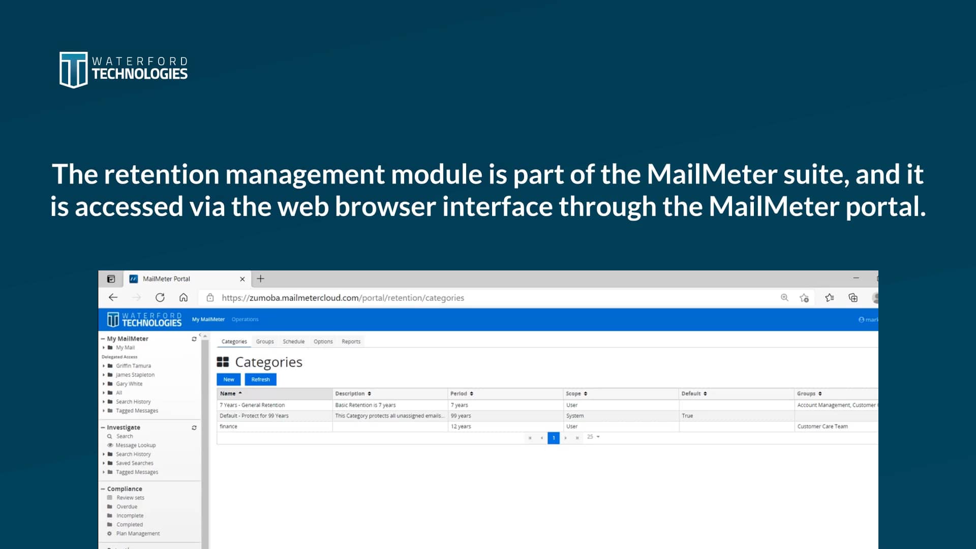 MailMeter Retention Management Module - Demonstration on Vimeo