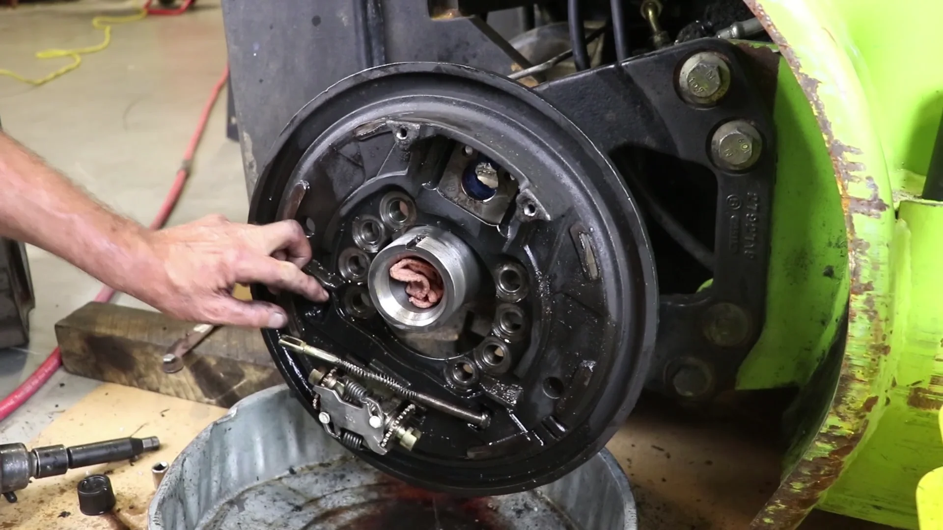 How to fix Clark forklift brakes