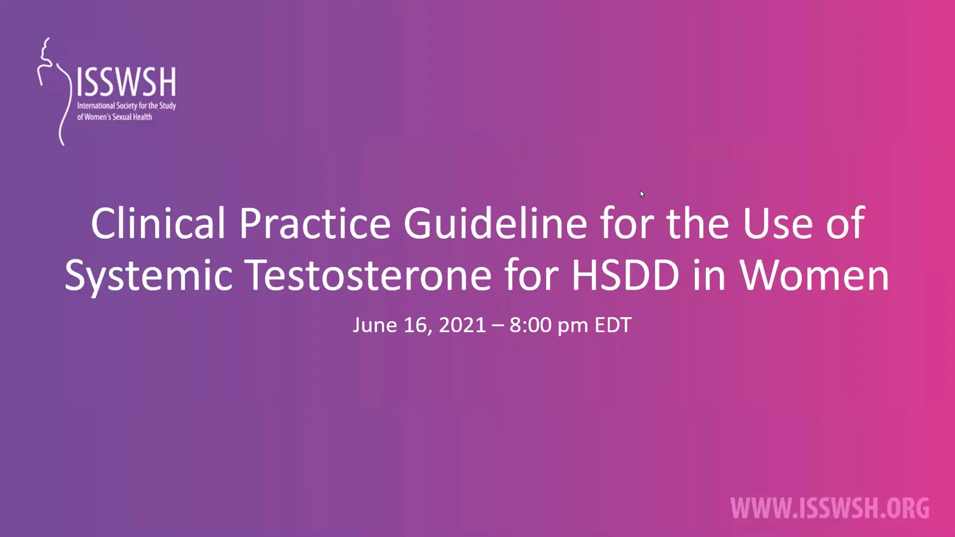 Clinical Practice Guideline for the Use of Systemic Testosterone for ...
