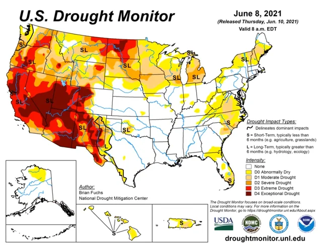 Map Of Droughts