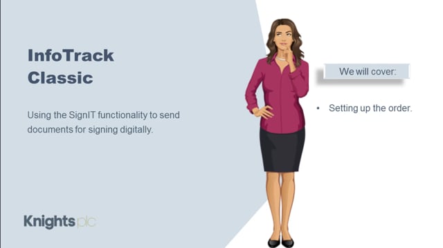 InfoTrack Classic Workflow on Vimeo