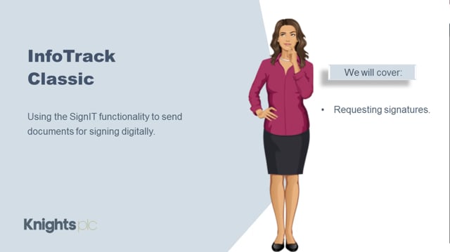 InfoTrack Classic Workflow on Vimeo