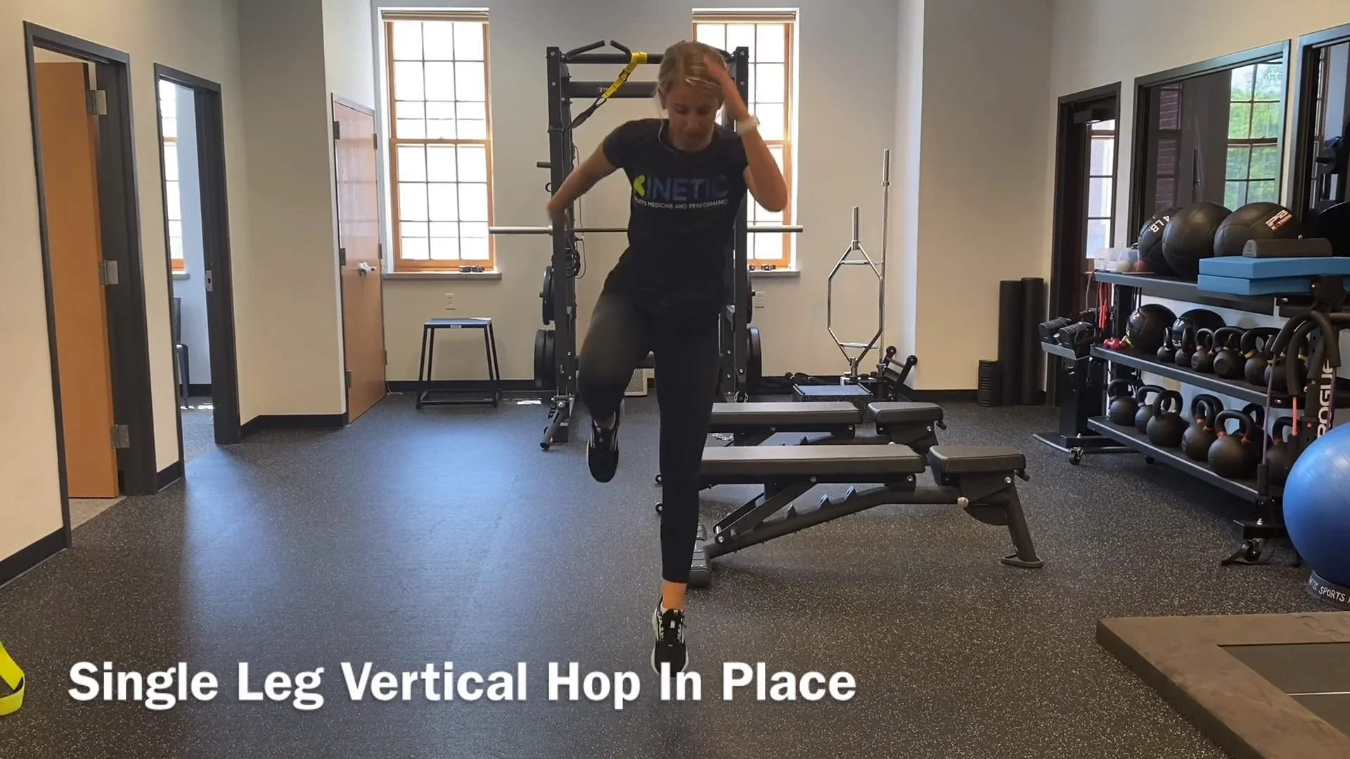 Single Leg Vertical Jump In Place on Vimeo