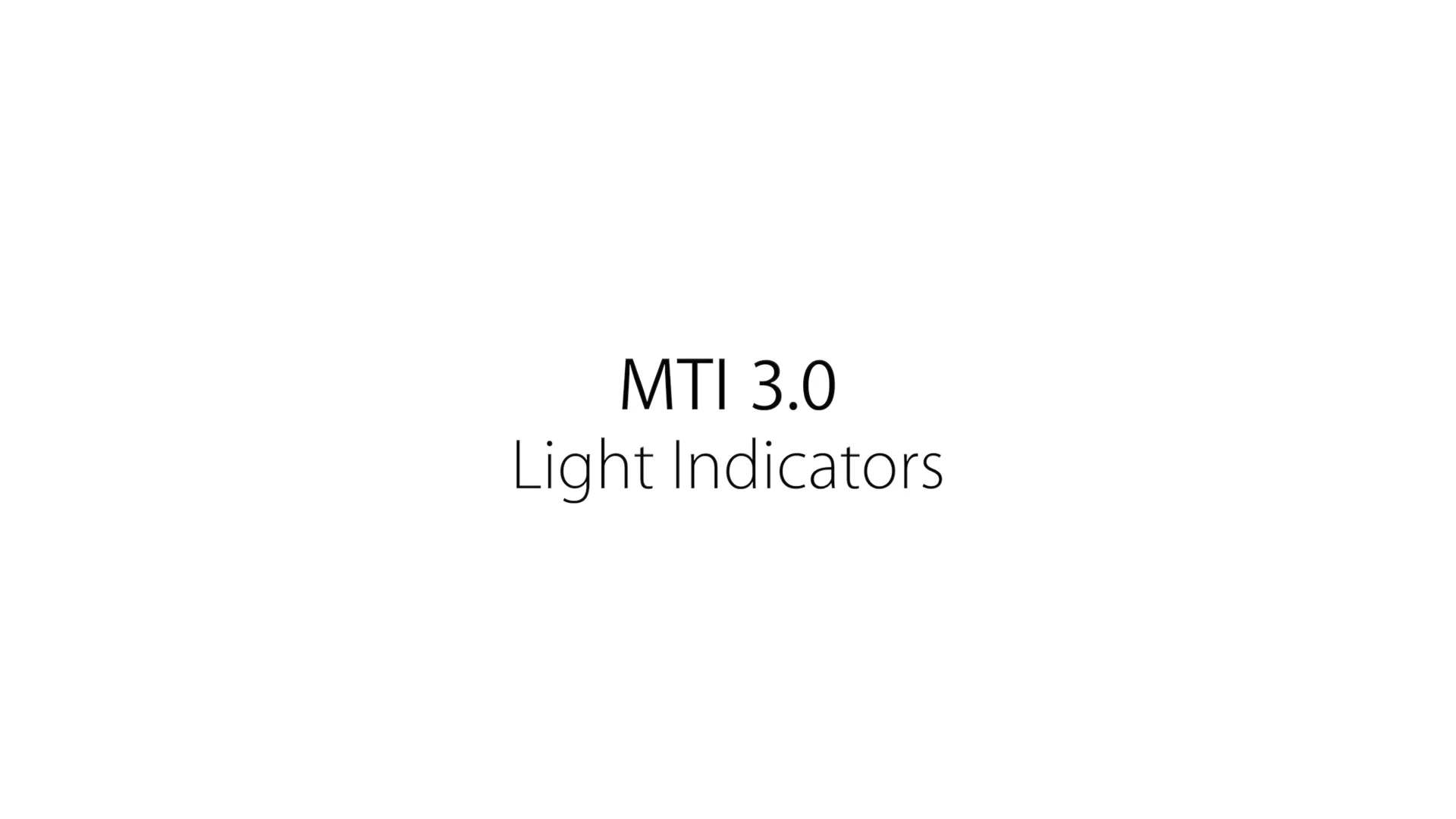 MTI 30 Riser Light Indicators on Vimeo