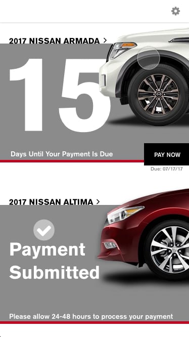 Nissan Payment App - 2 click payment on Vimeo