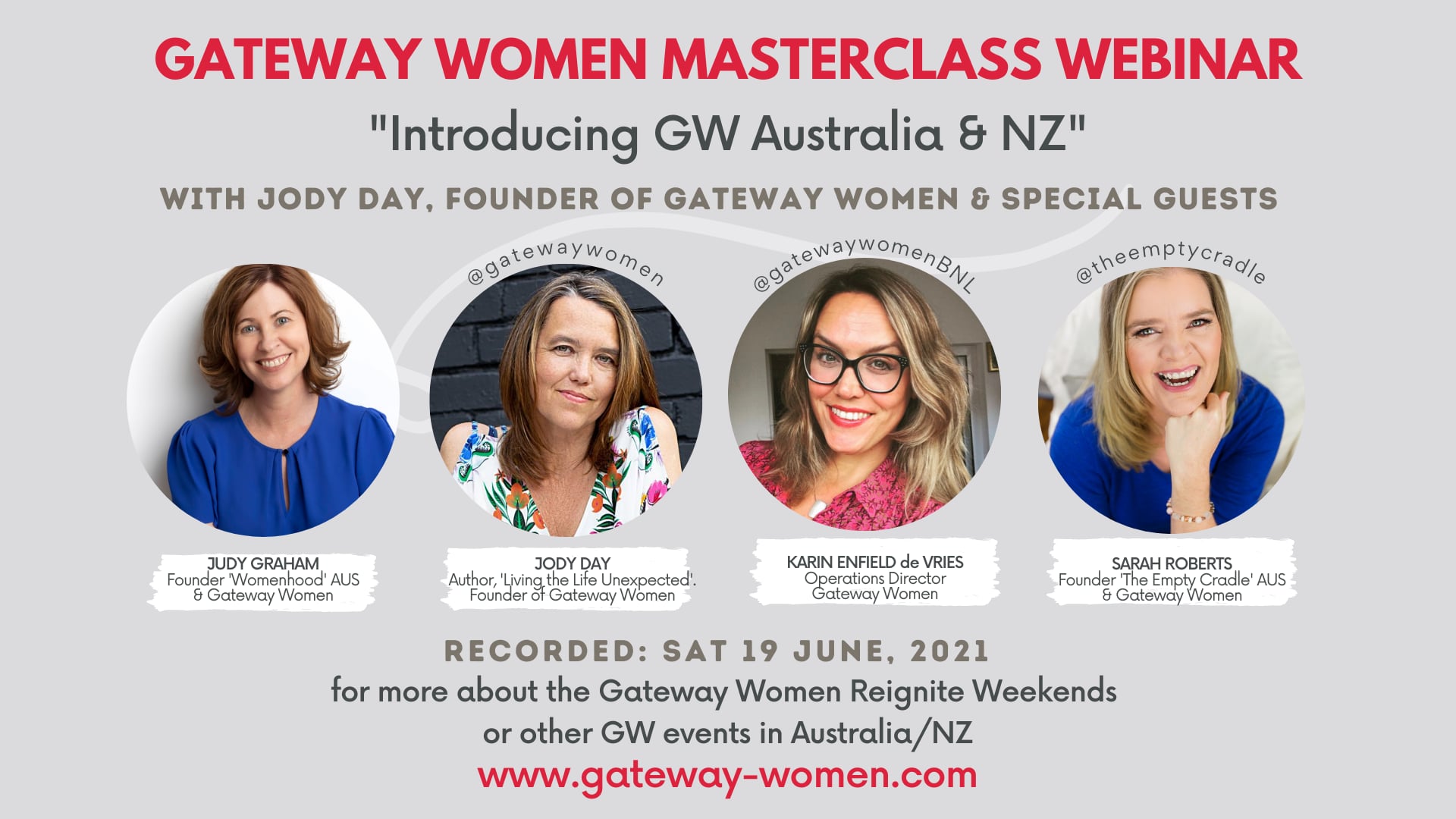 GW Masterclass Aus & NZ on Vimeo