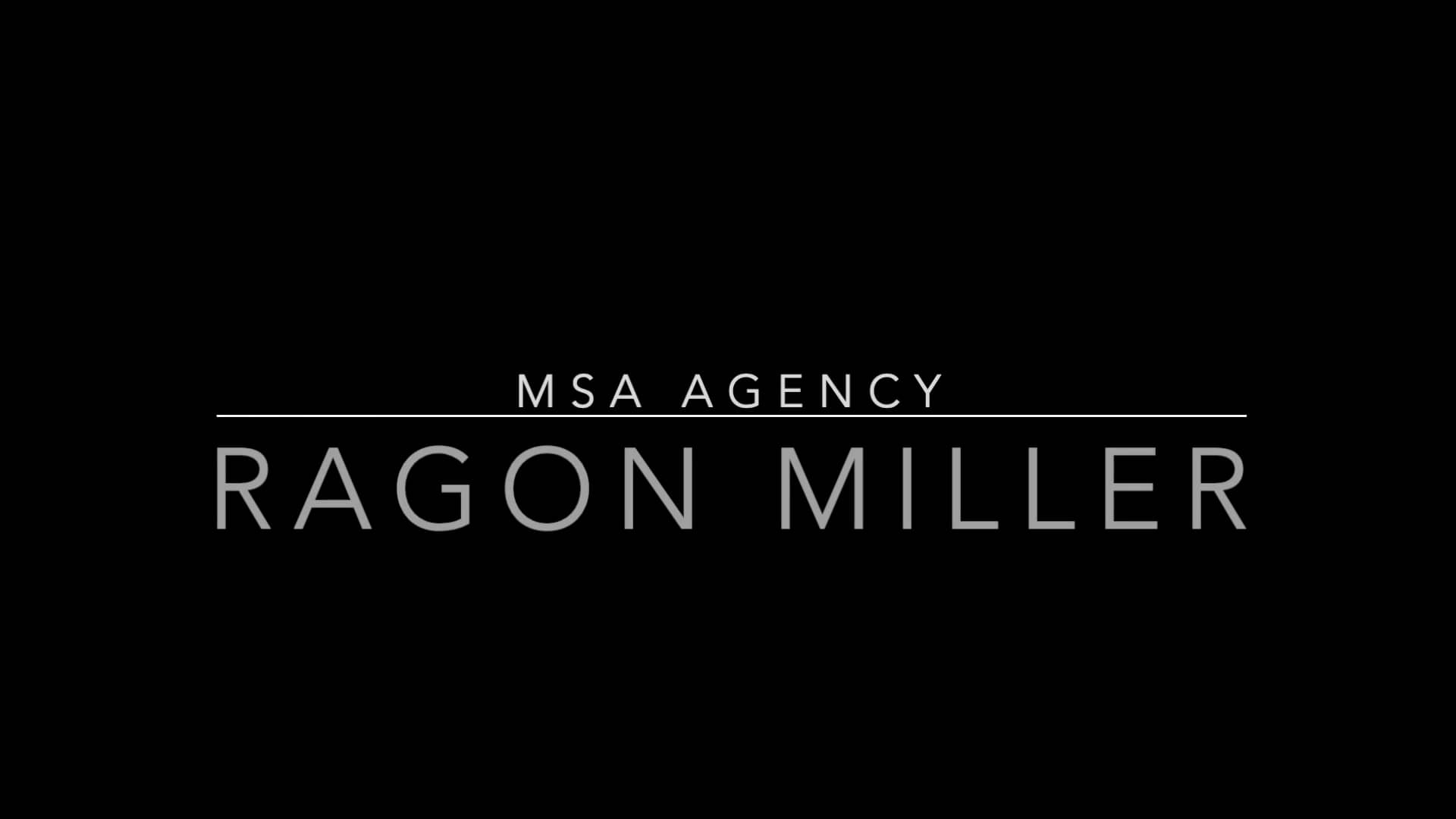 WC AUDITION RAGON MILLER on Vimeo