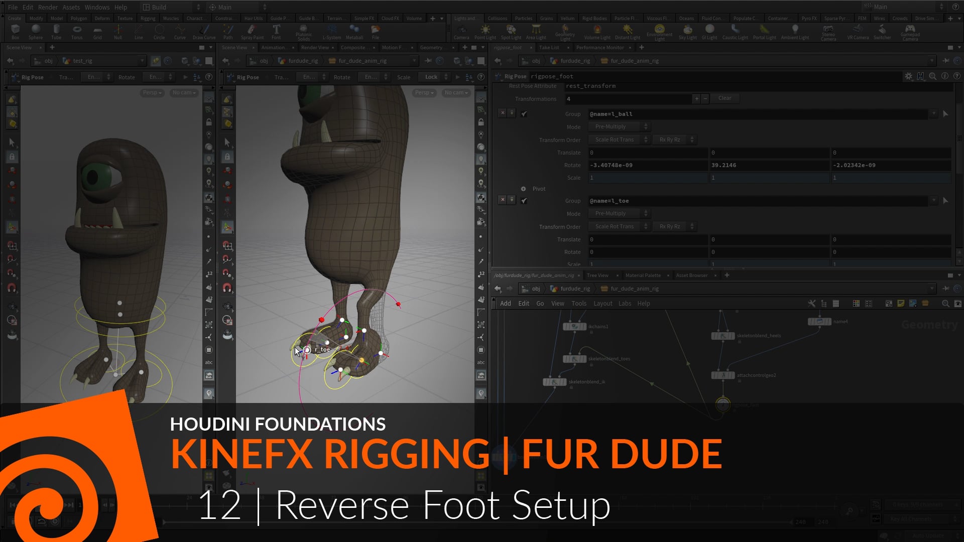 KineFX Rigging | Fur Dude | Part 12 | Reverse Foot Setup on Vimeo