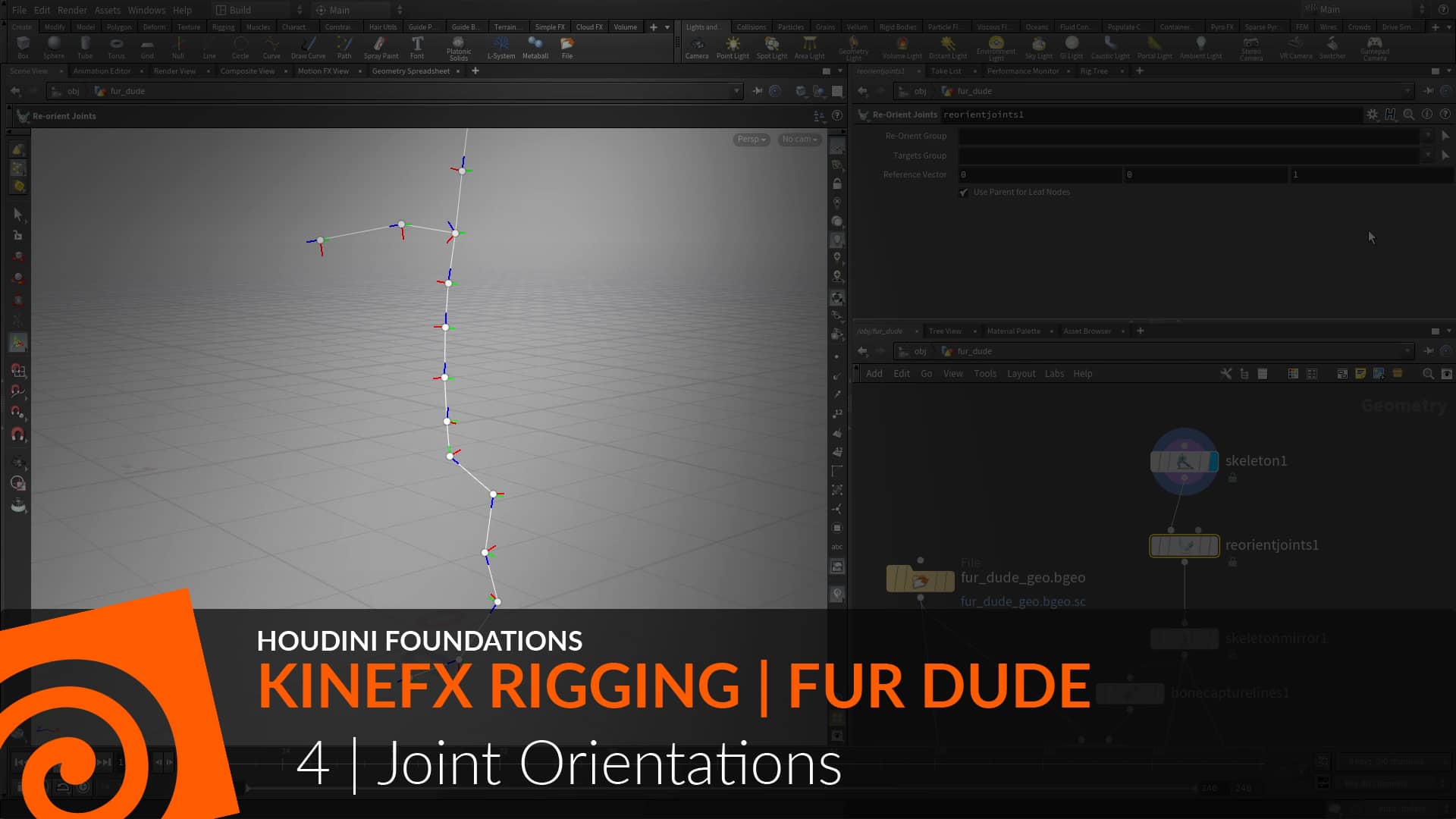 KineFX Rigging | Fur Dude | Part 4 | Joint Orientations on Vimeo