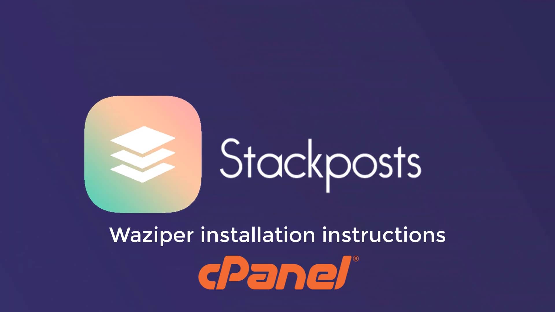 Waziper installation instructions - cPanel - by Stackposts.com on Vimeo