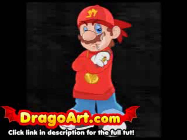 How to draw gangster Mario, step by step on Vimeo