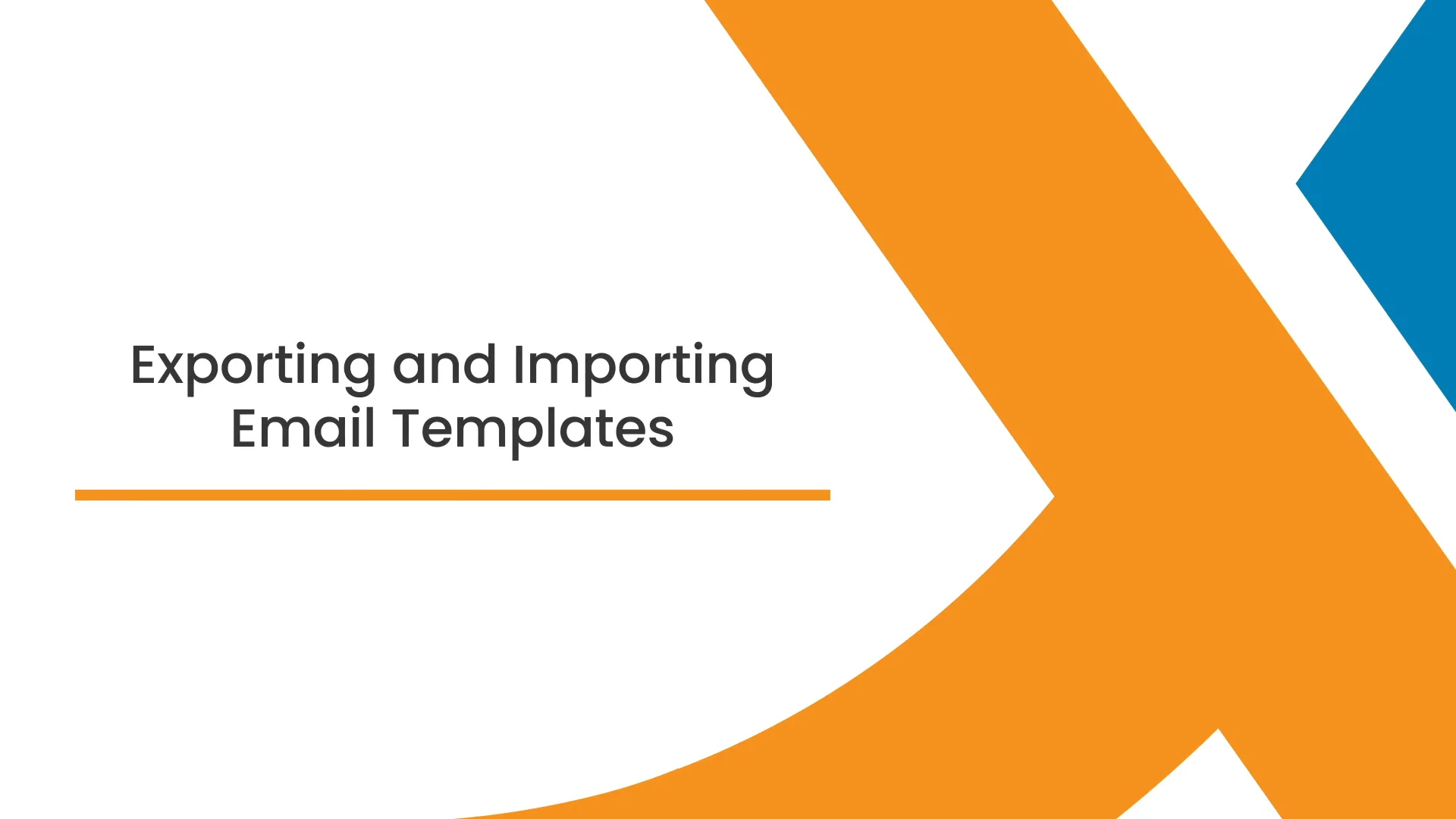 Exporting and Importing Email Templates on Vimeo