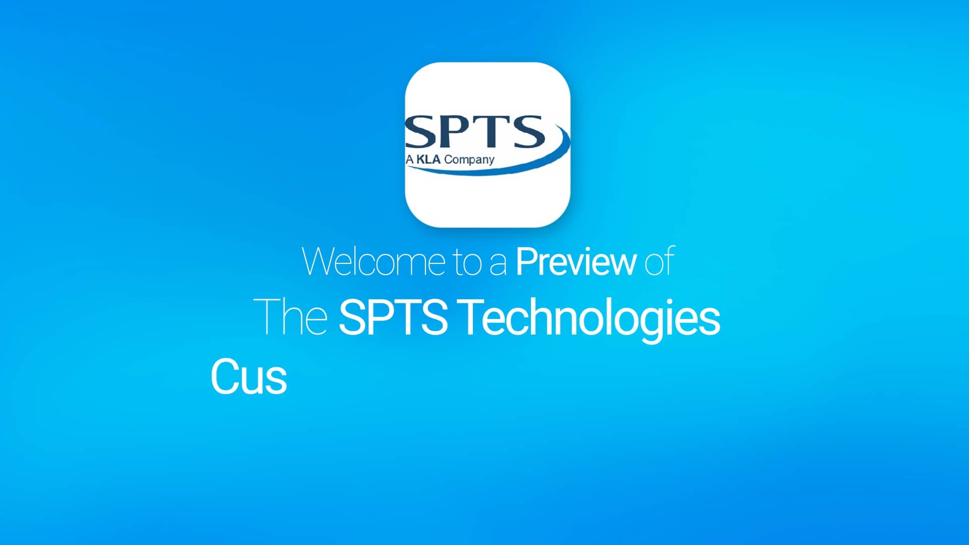 SPTS Technologies - Mobile App Preview - SPT852W on Vimeo