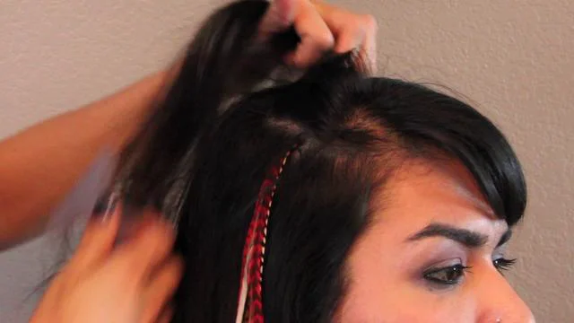 How to Install Feather Hair Extensions by Fine Featherheads on Vimeo