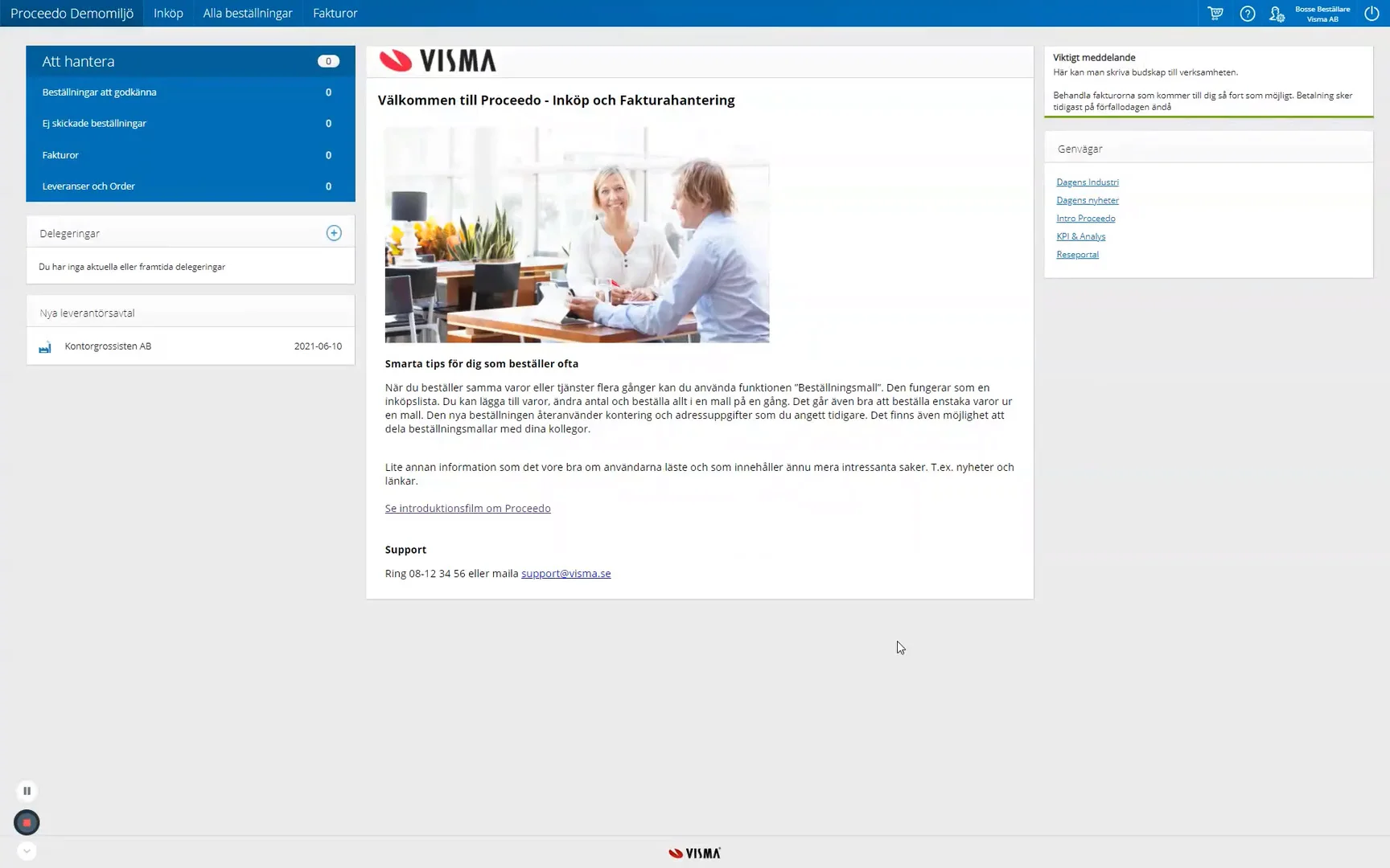 2. Visma Proceedo Beställning - med kategorier och fritextsökning - Utkast 5 (redigerad) on Vimeo
