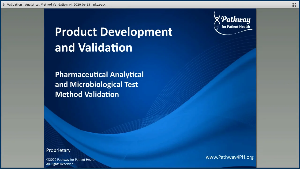 9 Validation Analytical Method Validation v4 2020 06 13