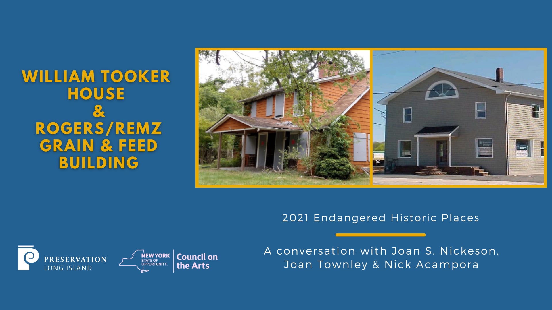 William Tooker House & Rogers - Remz Grain & Feed Building: Endangered ...