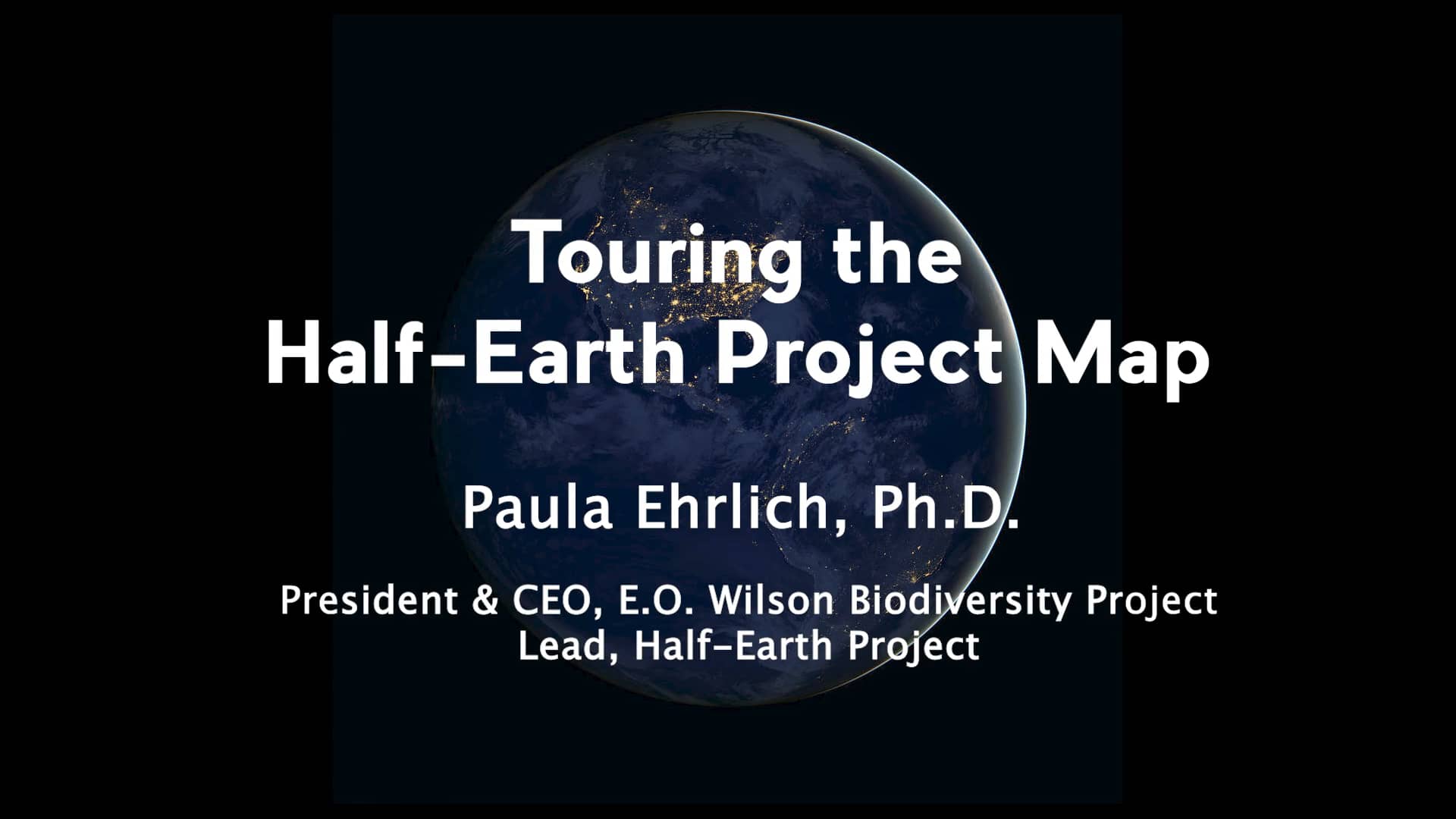 Touring the Half-Earth Project Map on Vimeo