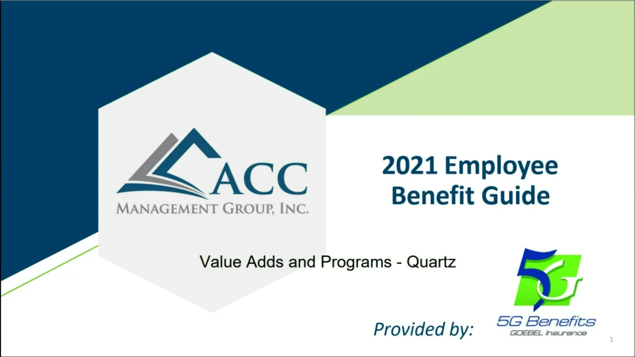 ACC Management 5G Video Vault - 2021-2023 Value Adds with Quartz ...