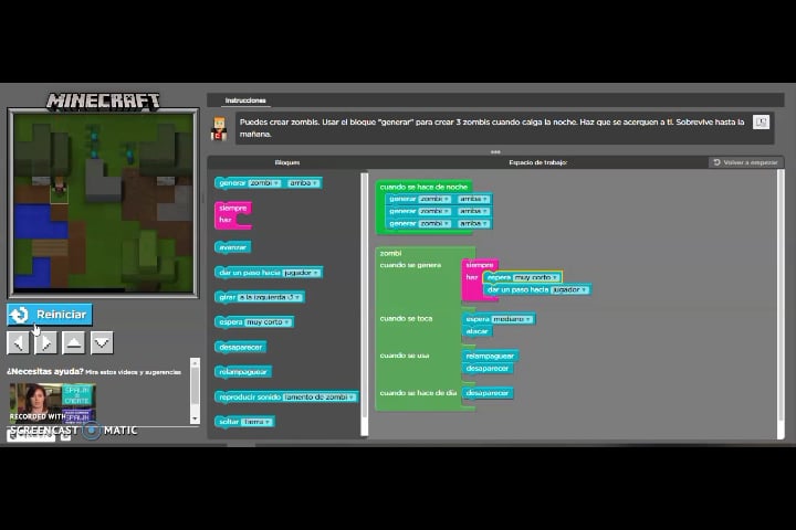 LA HORA DEL CODIGO - MINECRAFT DISEÑADOR DESAFIOS 1 AL 12.mp4 on Vimeo