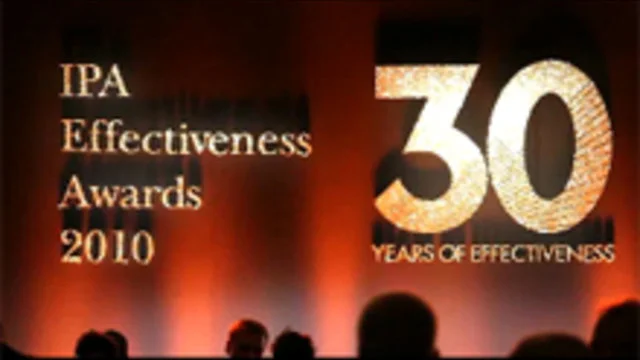 IPA Effectiveness Awards 30 years film on Vimeo