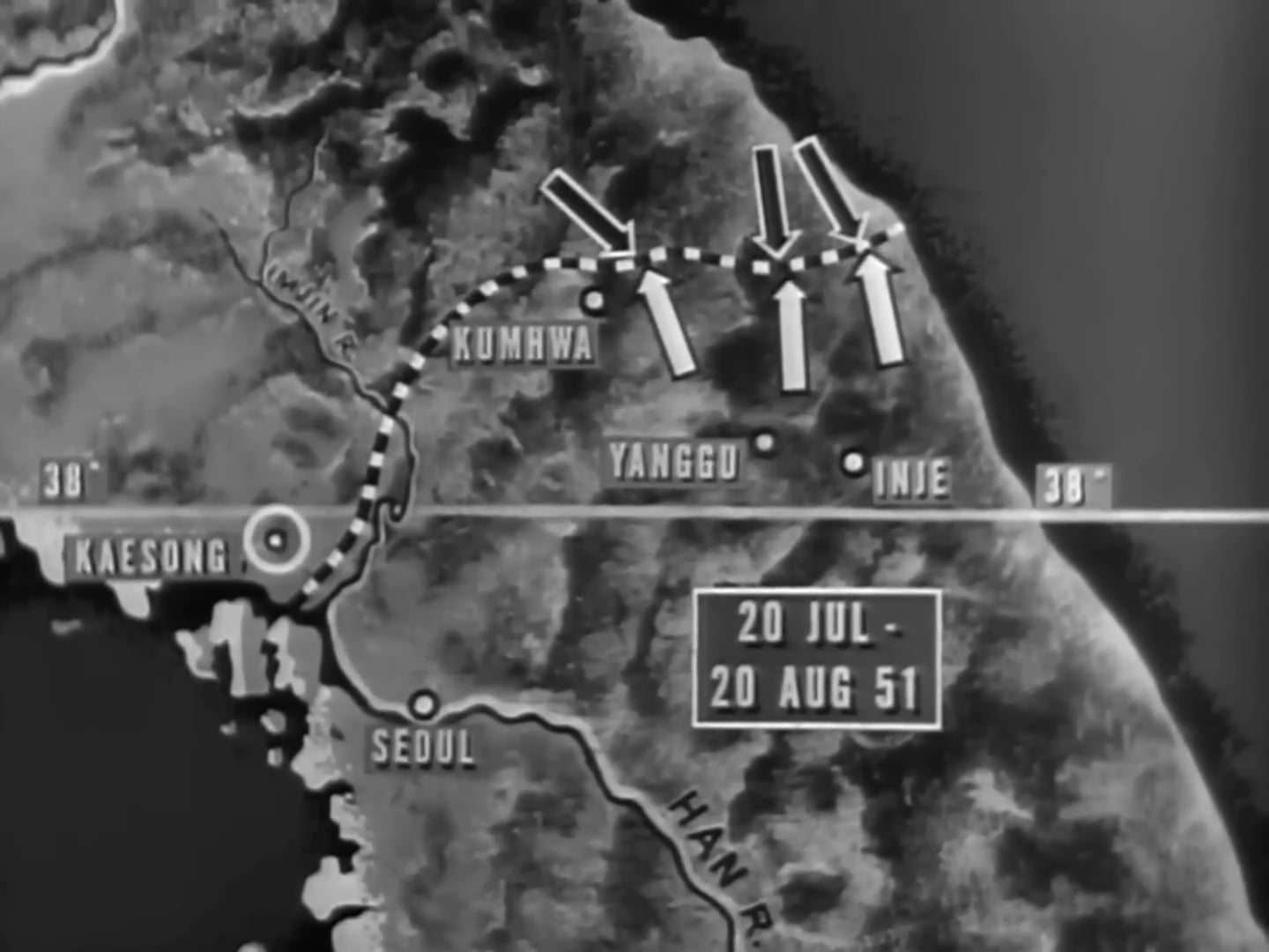 UN Line is Stabilized While Truce Talks Continue 1951 US Army; The Big ...