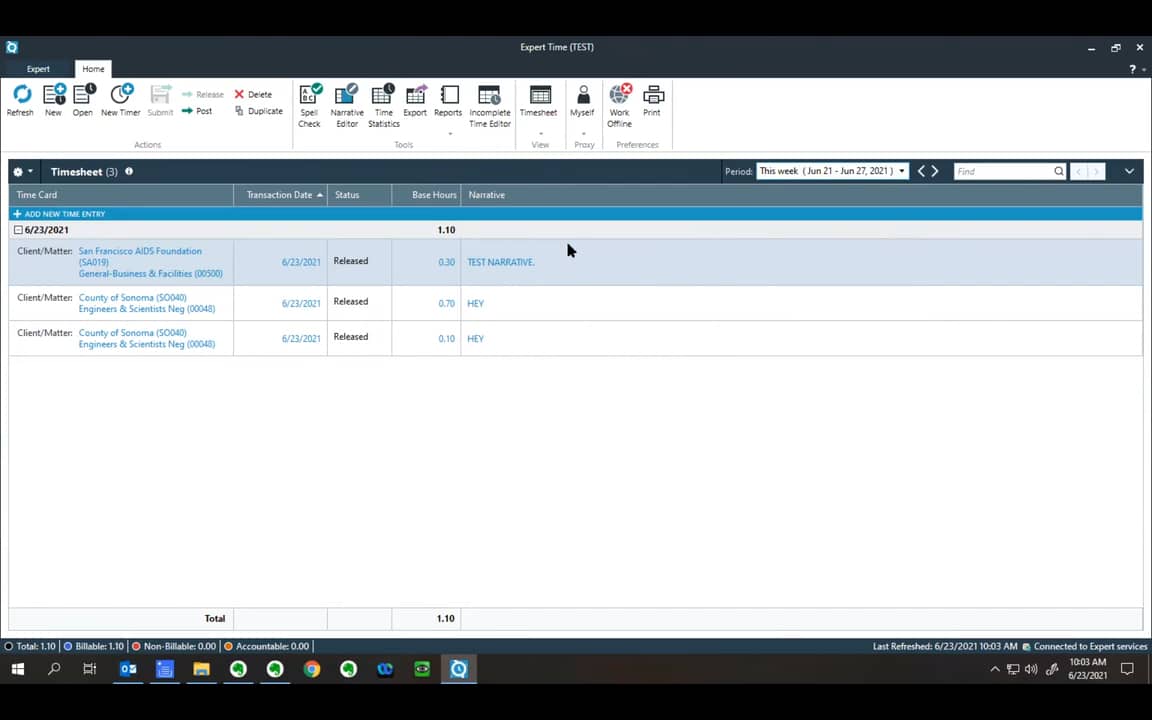 Aderant Expert Time Training June 23 10am.mp4 on Vimeo