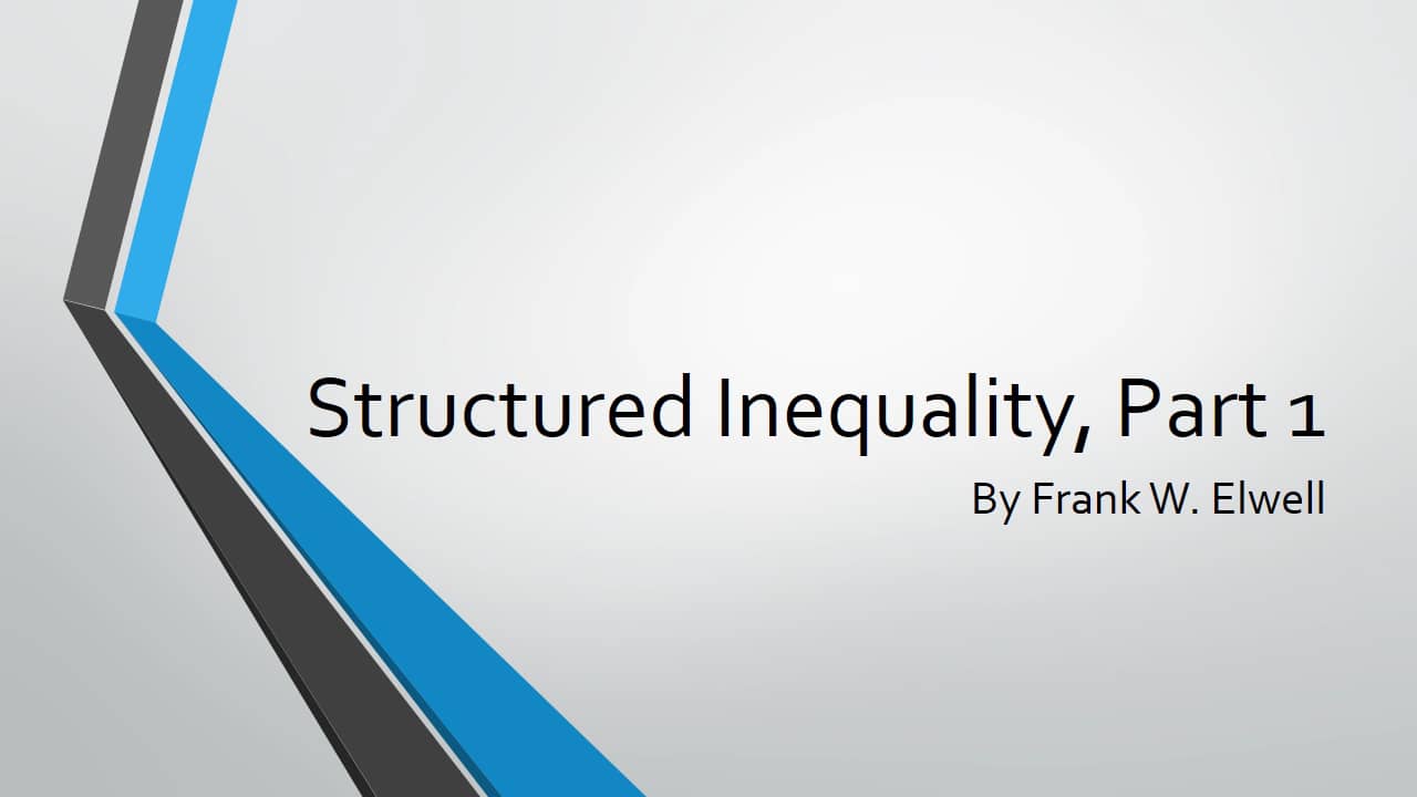 Structured Inequality Pt 1 on Vimeo