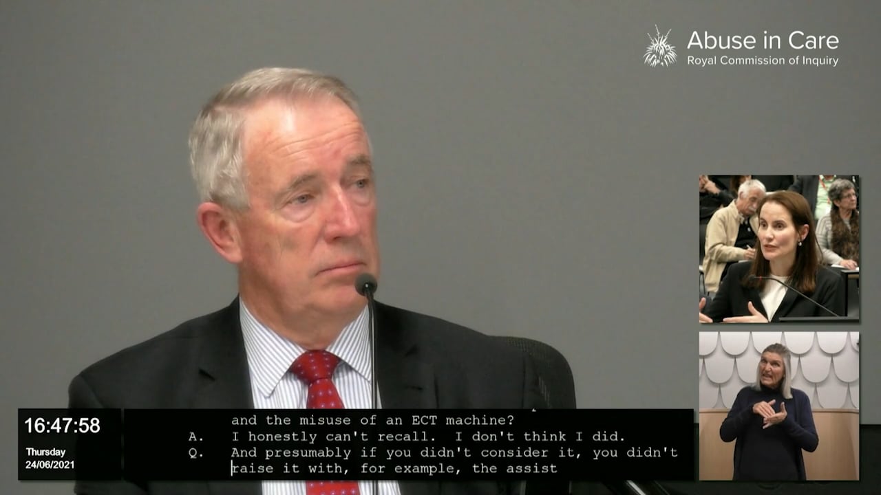 Statement of Malcolm Burgess for Lake Alice Child and Adolescent Unit hearing on Vimeo