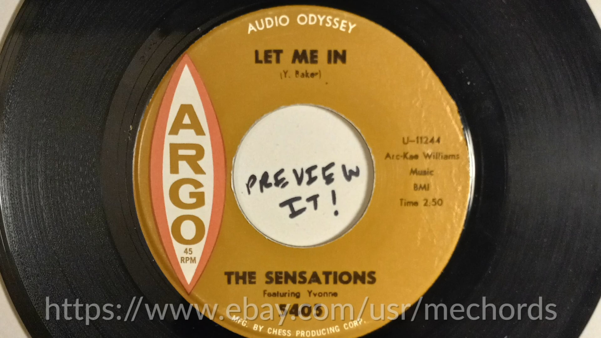 The Sensations - Let Me In-1.m4v on Vimeo