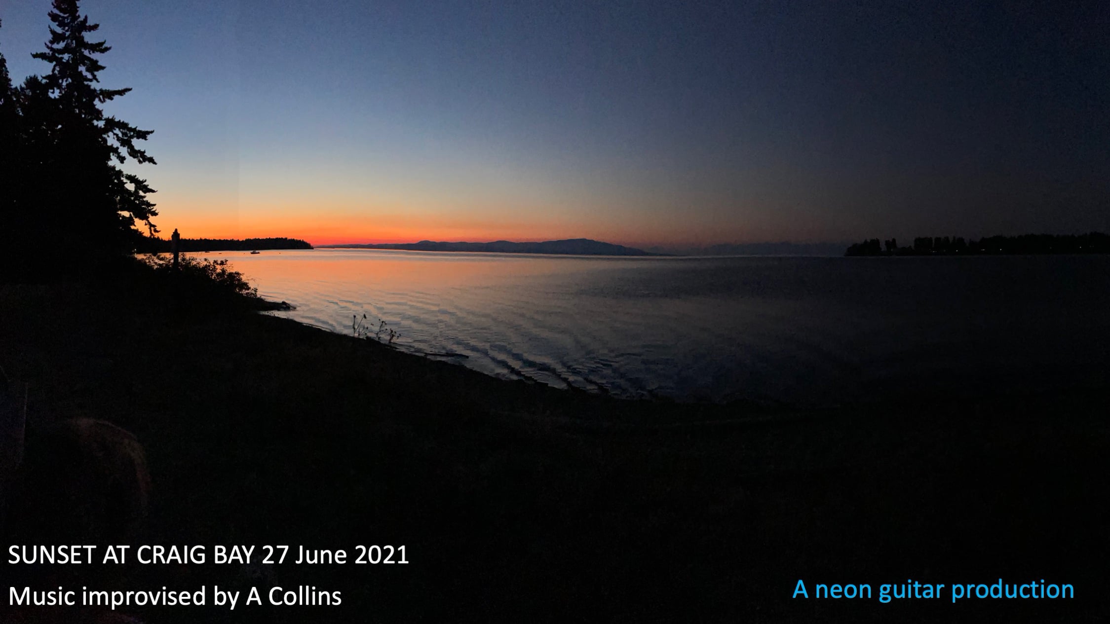 Sunset on Craig Bay June 27 2021 on Vimeo
