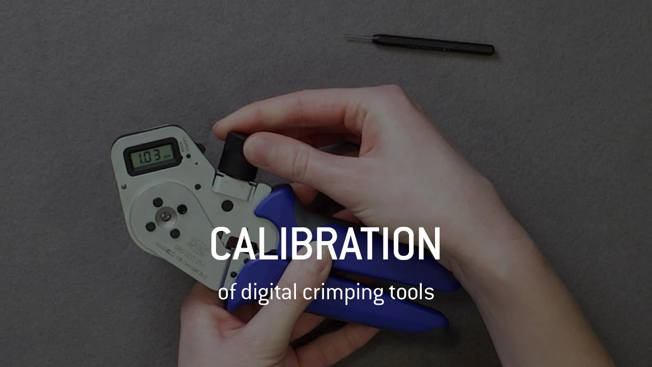 How to calibrate digital crimping tools