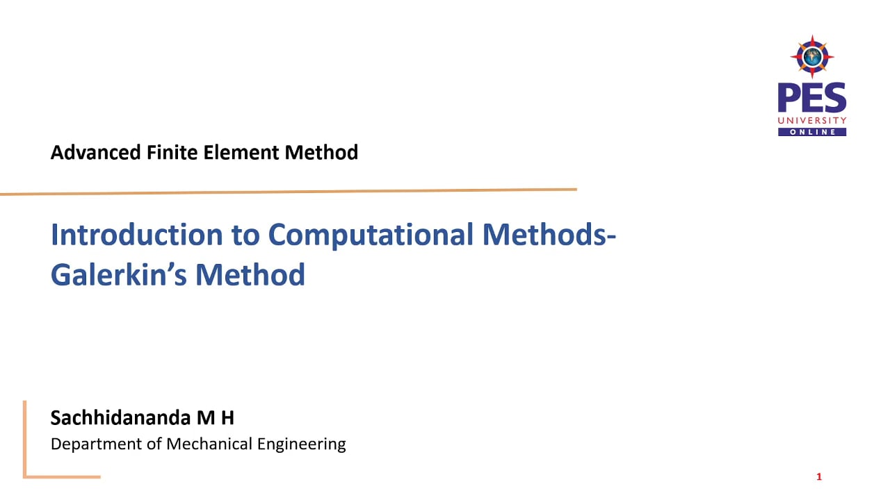 class 12 - Galerkein method on Vimeo