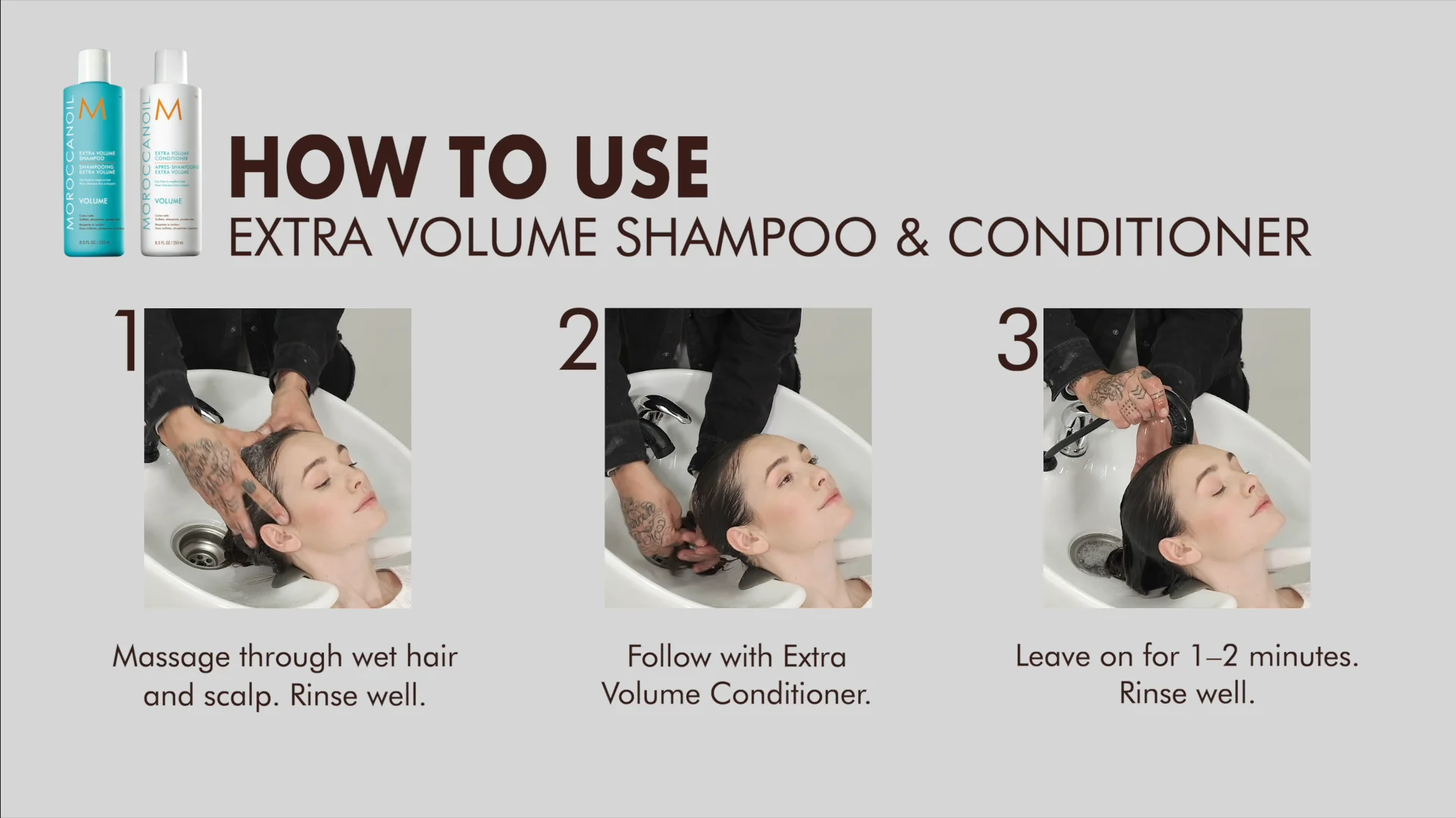 EXTRA VOLUME SHAMPOO & CONDITIONER on Vimeo