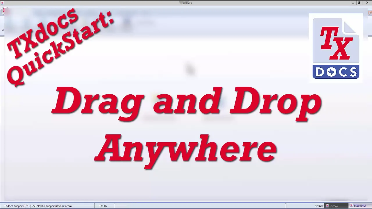 TXdocs Anywhere Drag and Drop QuickStart on Vimeo