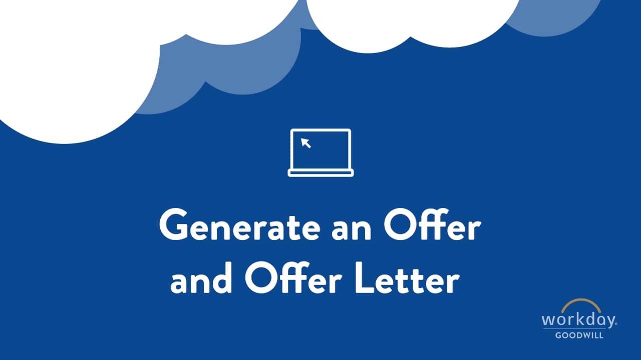 Generate Offer Letter Workday on Vimeo