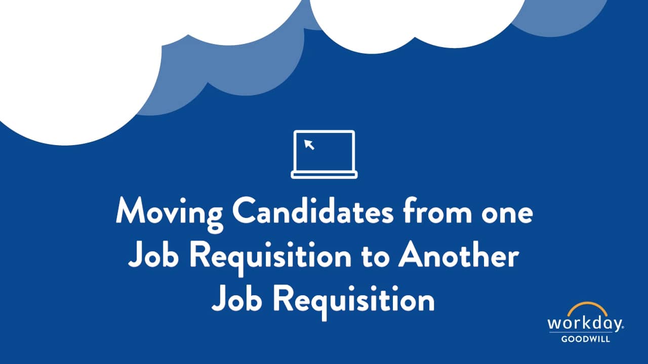 Moving Candidates Job Requisition Workday on Vimeo