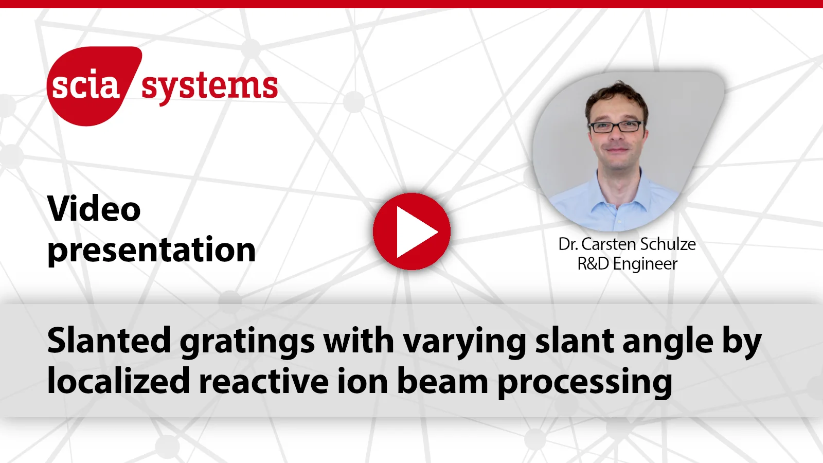 Processing of optical gratings with varying slant angles by reactive ...