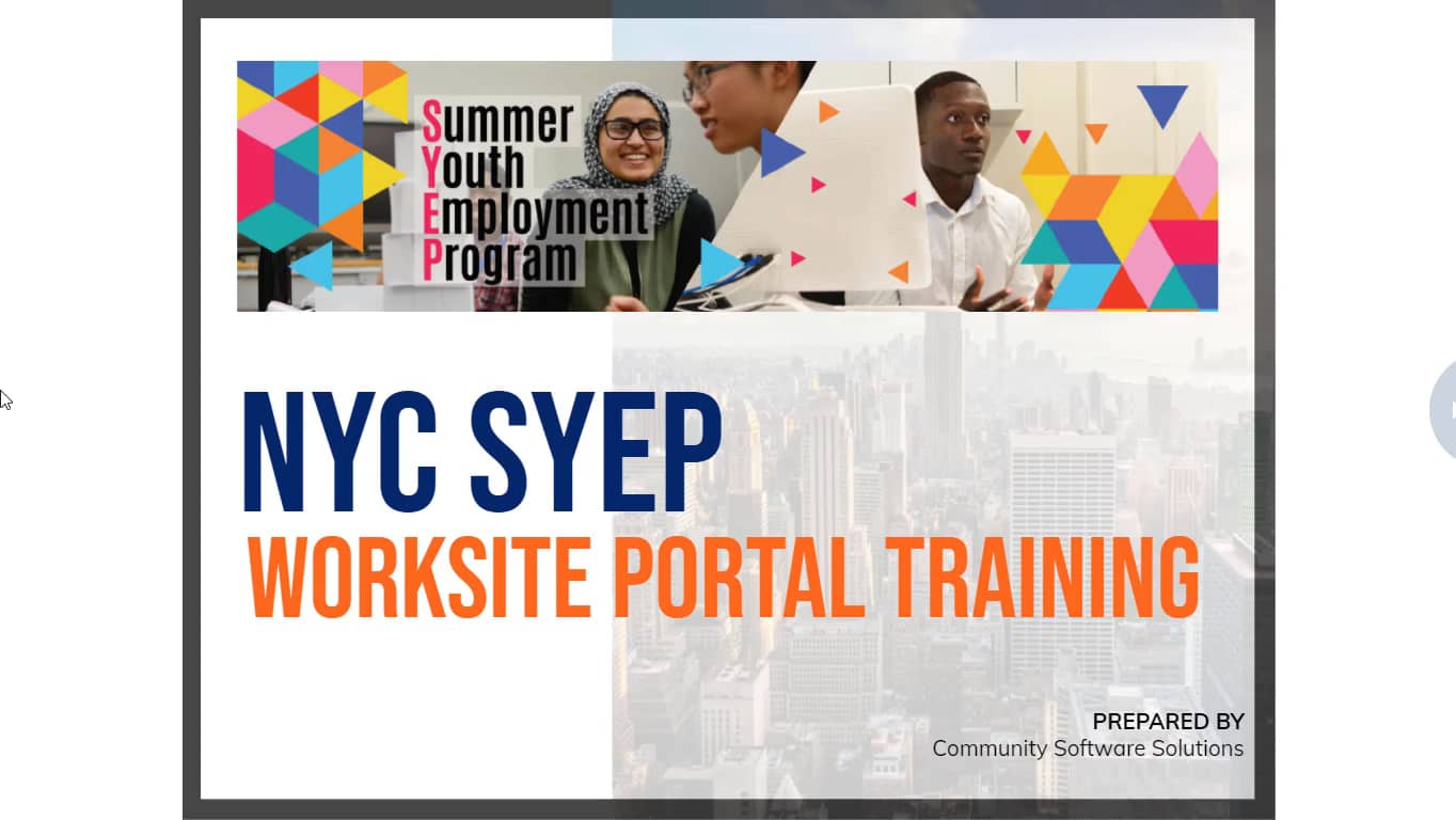 Worksite Portal Training - Worksite Users on Vimeo
