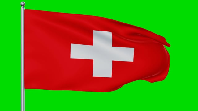 Flag Switzerland Green Screen - Free video on Pixabay
