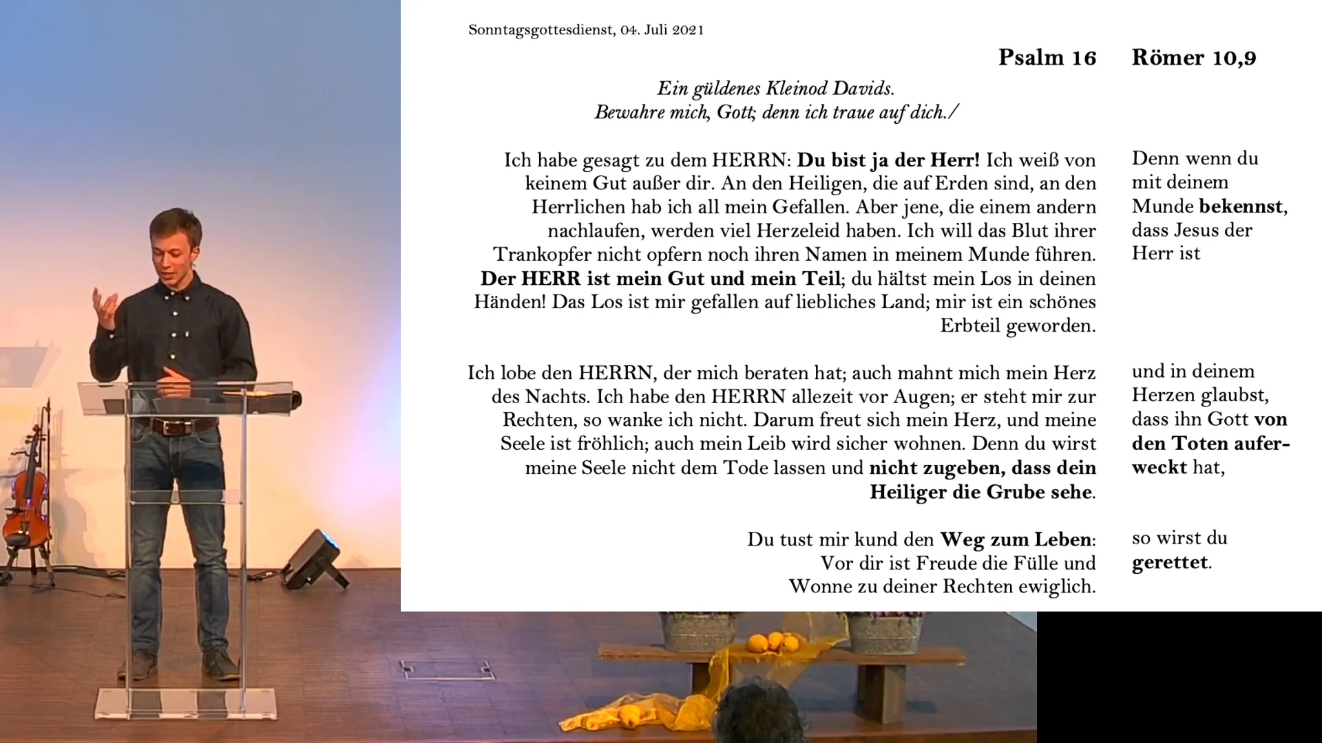 Morgengottesdienst 04.07.2021 / Simon Hunziker on Vimeo